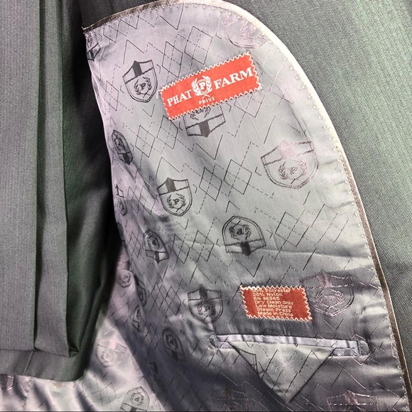 Suits & Blazers | Phat Farm Premium Mens Metal Blue 3 Piece Suit | Poshmark